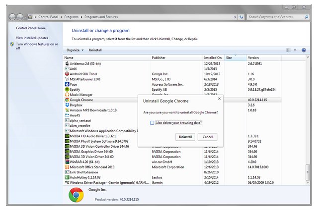 How to Uninstall Google Chrome Manually in Windows 7 | Techwalla